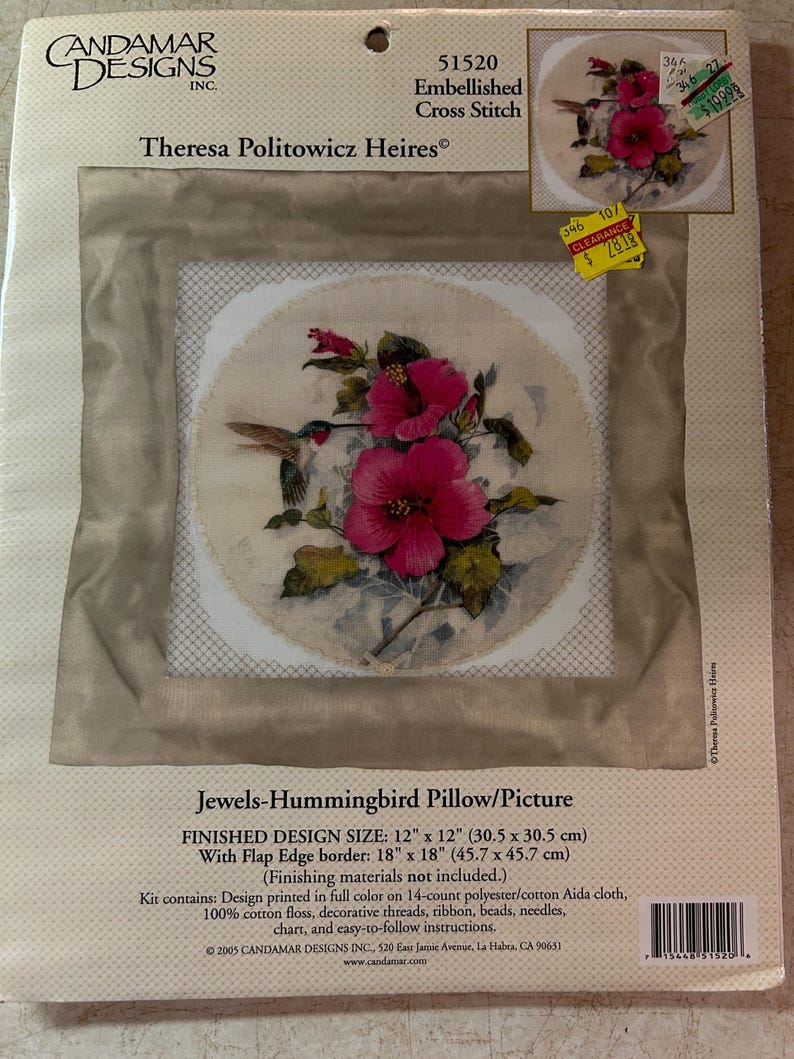 Candamar Designs Counted Cross Stitch Kits - Etsy