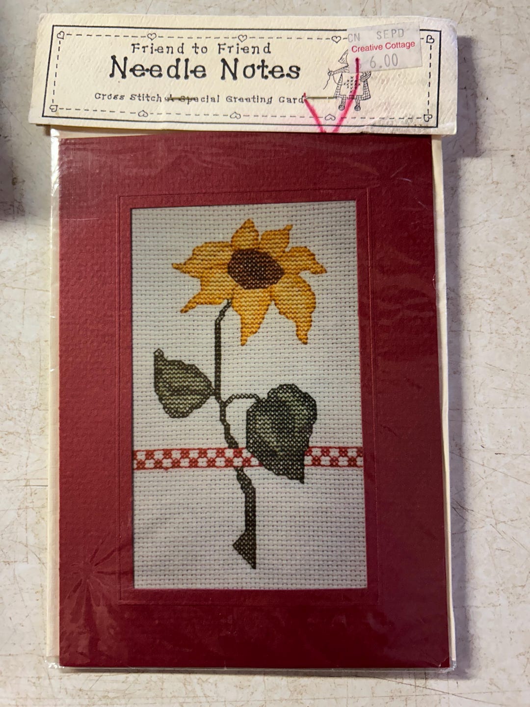 Needle Notes - Friend to Friend - Sunflower Cross Stitch - A Special ...
