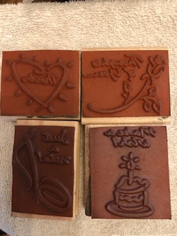 Stampin' up Wood Block Word Stamp Sets - Etsy