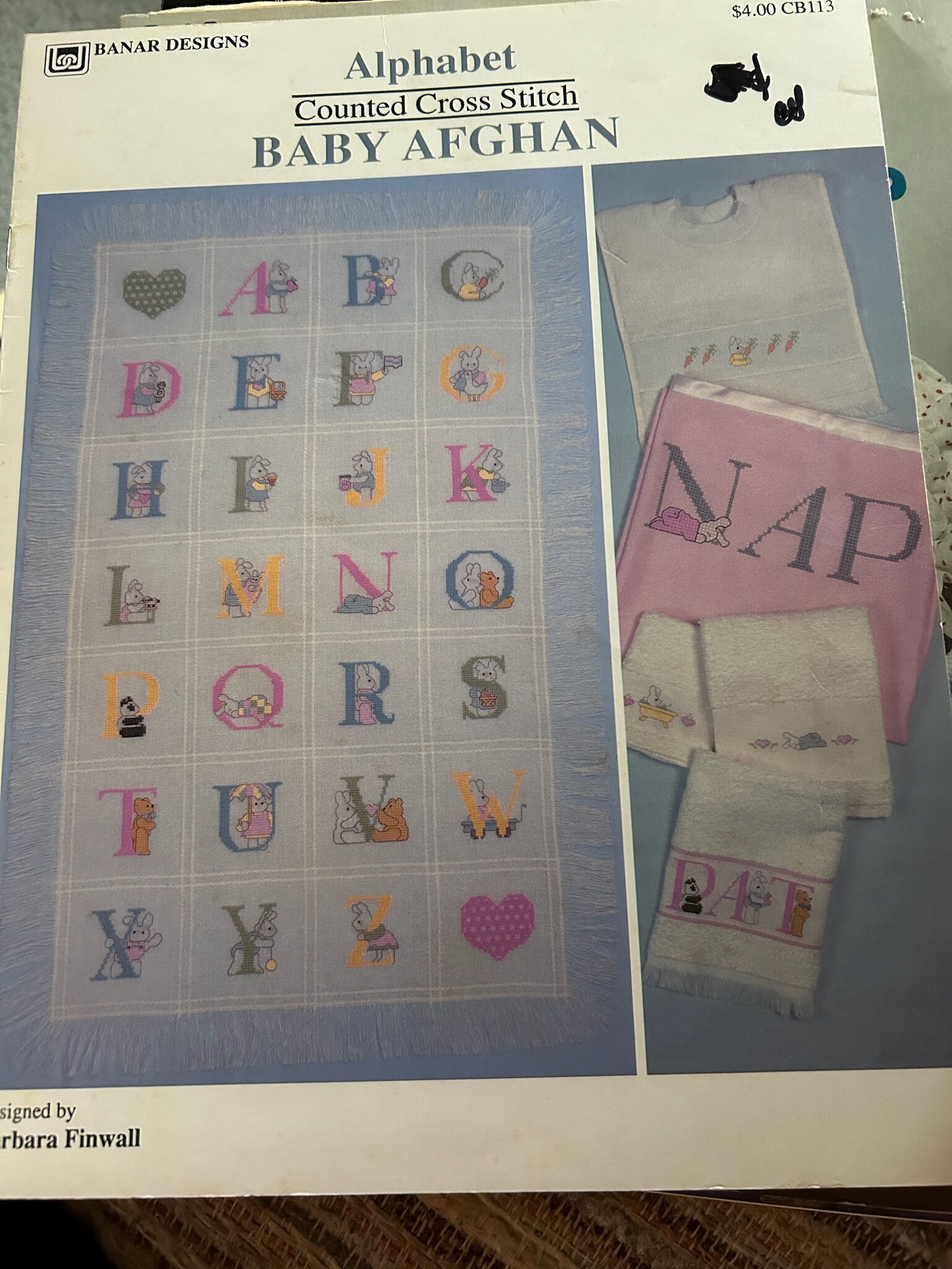 Banar Designs Alphabet Baby Afghan - Etsy