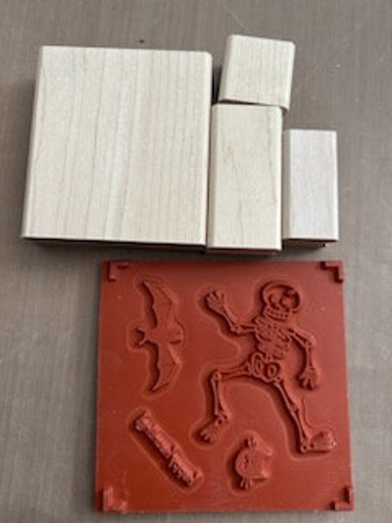 Stampin' up Happy Haunting Scary Skeleton Stamp Set - Etsy