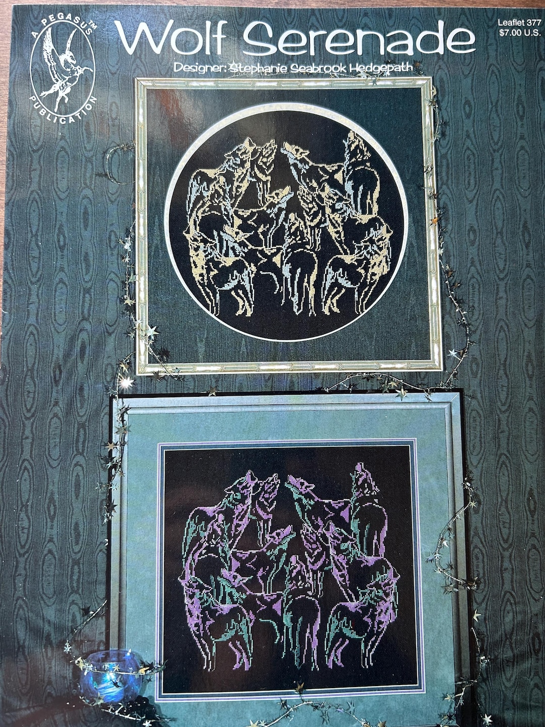 Pegasus Publications Cross Stitch Charts by Stephanie Seabrook Hedgepath Including Wolves, Cats ...