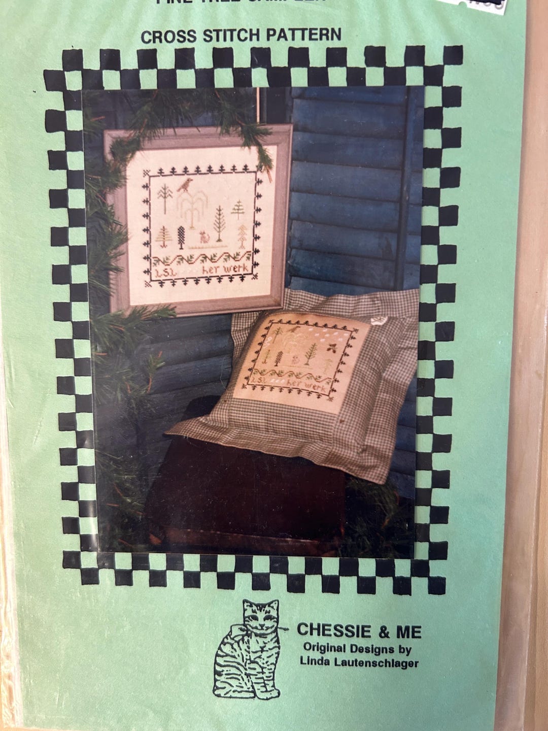 Chessie & Me - Pine Tree Sampler Cross Stitch Chart - Etsy