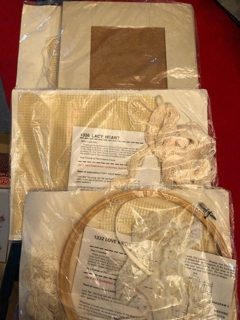 Creative Circle Lace Net Darning Kits Including Bunny & Duck, Lacy ...