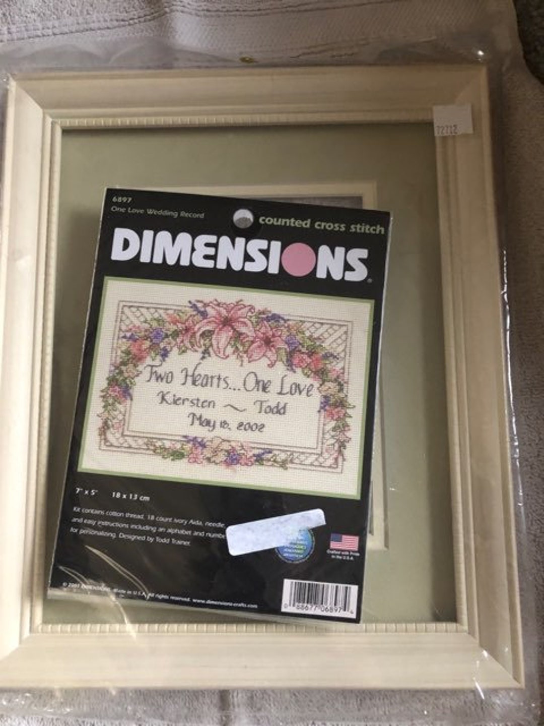 Dimensions One Love Wedding Record Kit - Etsy