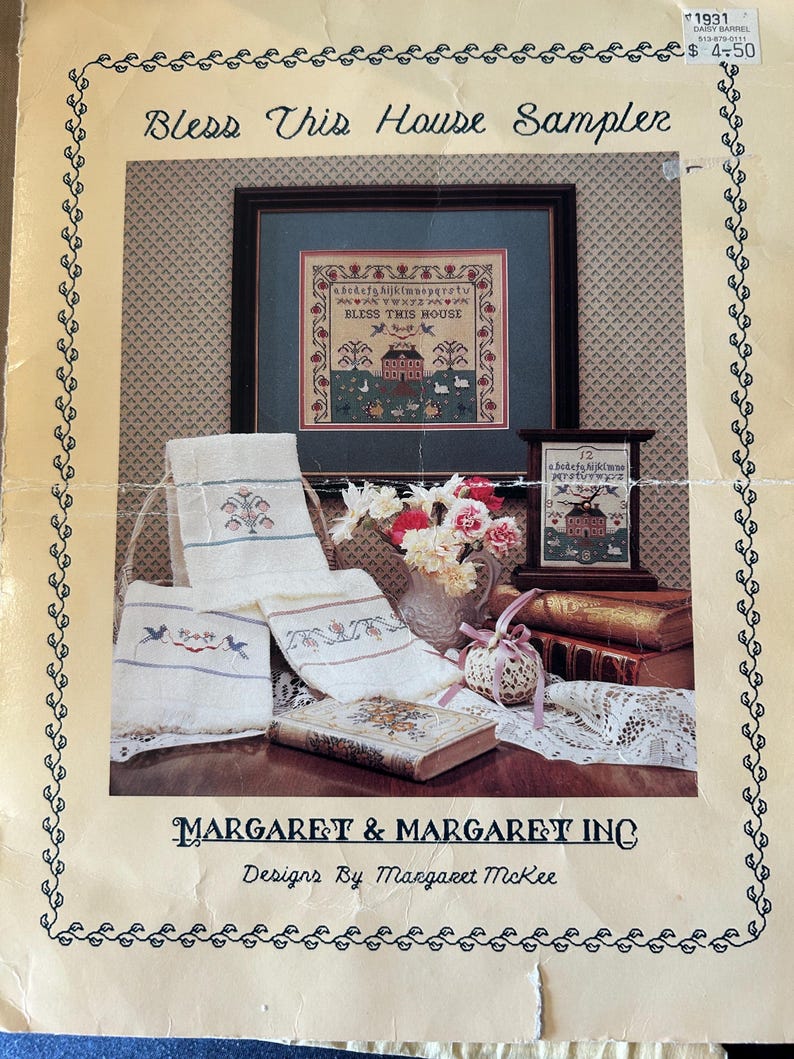 Margaret & Margaret Inc. - Cross Stitch Wedding Sampler and Bless This ...