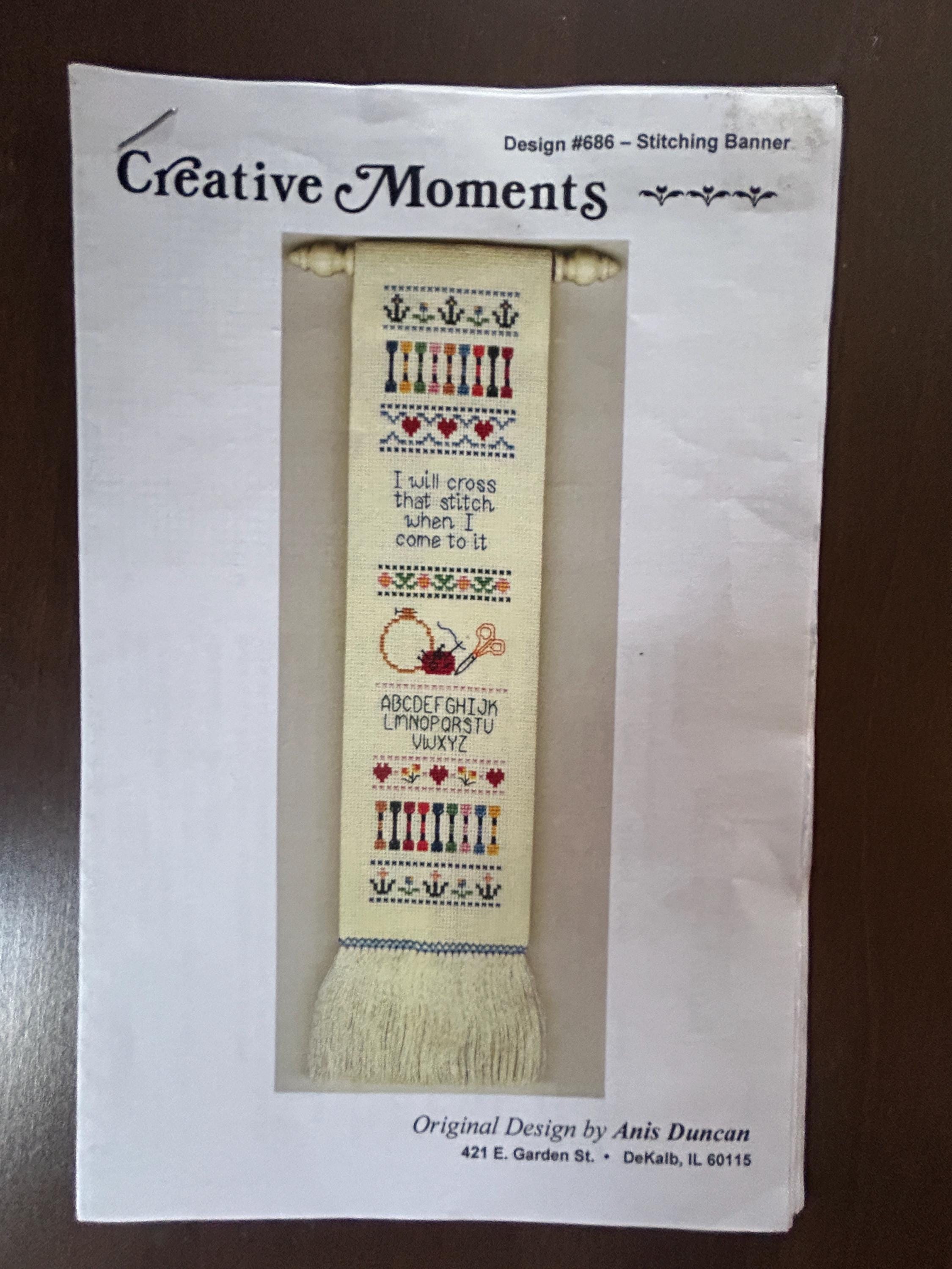 Creative Moments Cross Stitch Banner Charts - Etsy