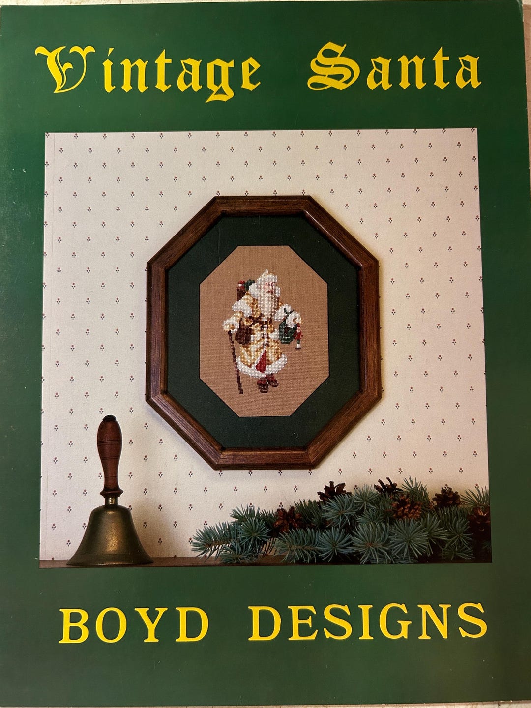 Boyd Designs - Vintage Santa Cross Stitch Chart - Etsy