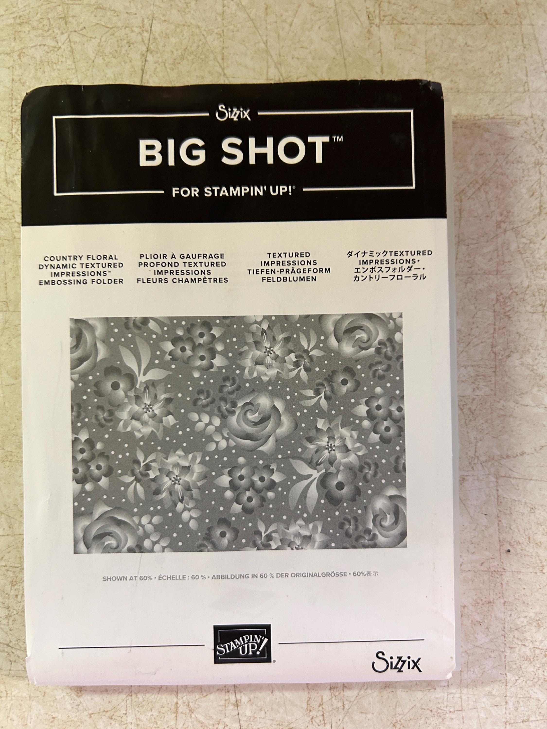 Stampin’ up Sizzix Big Shot Embossing Folders - Etsy