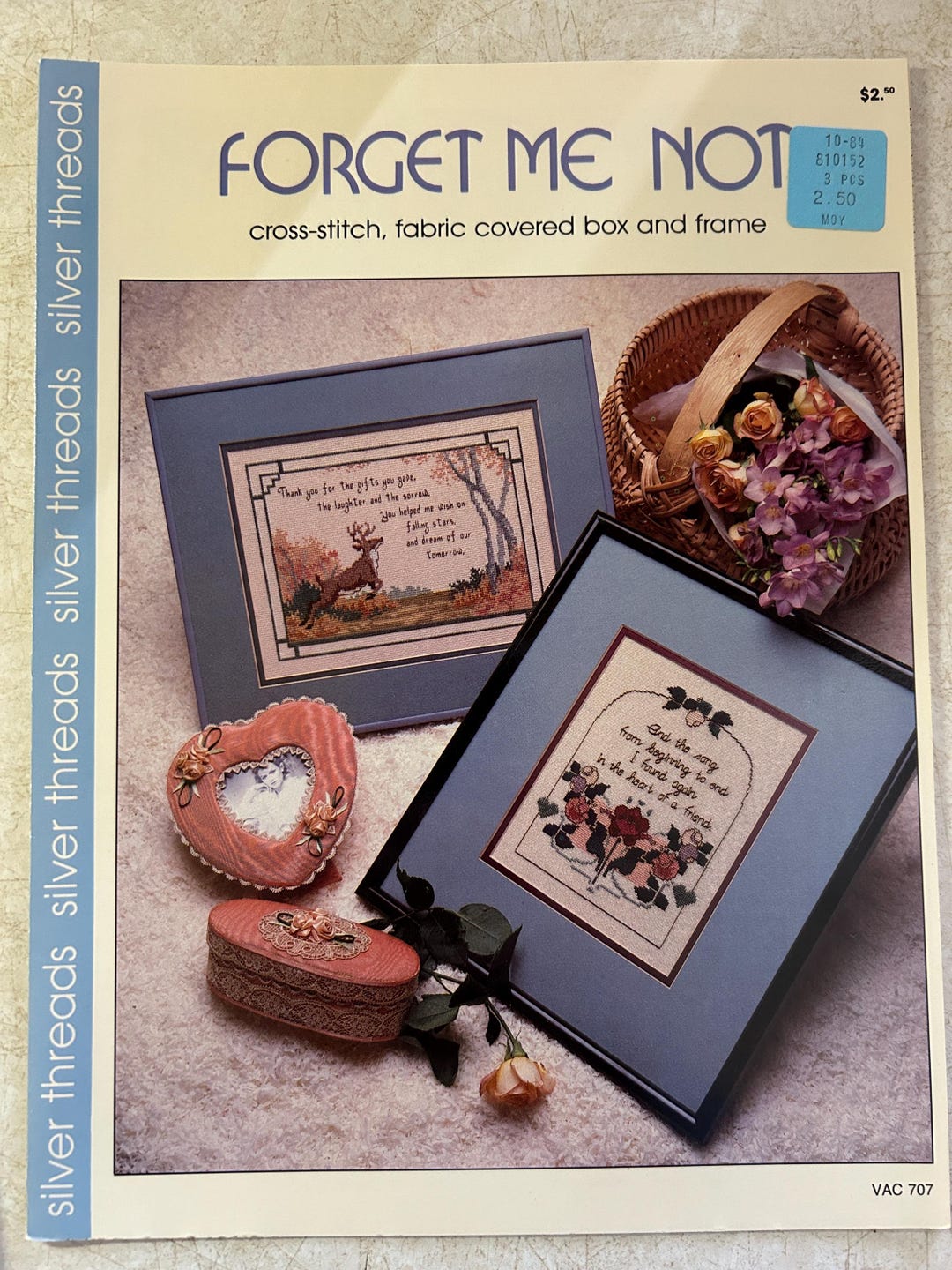 Silver Threads Cross Stitch Charts - A Pink Parfait and Forget Me Not ...