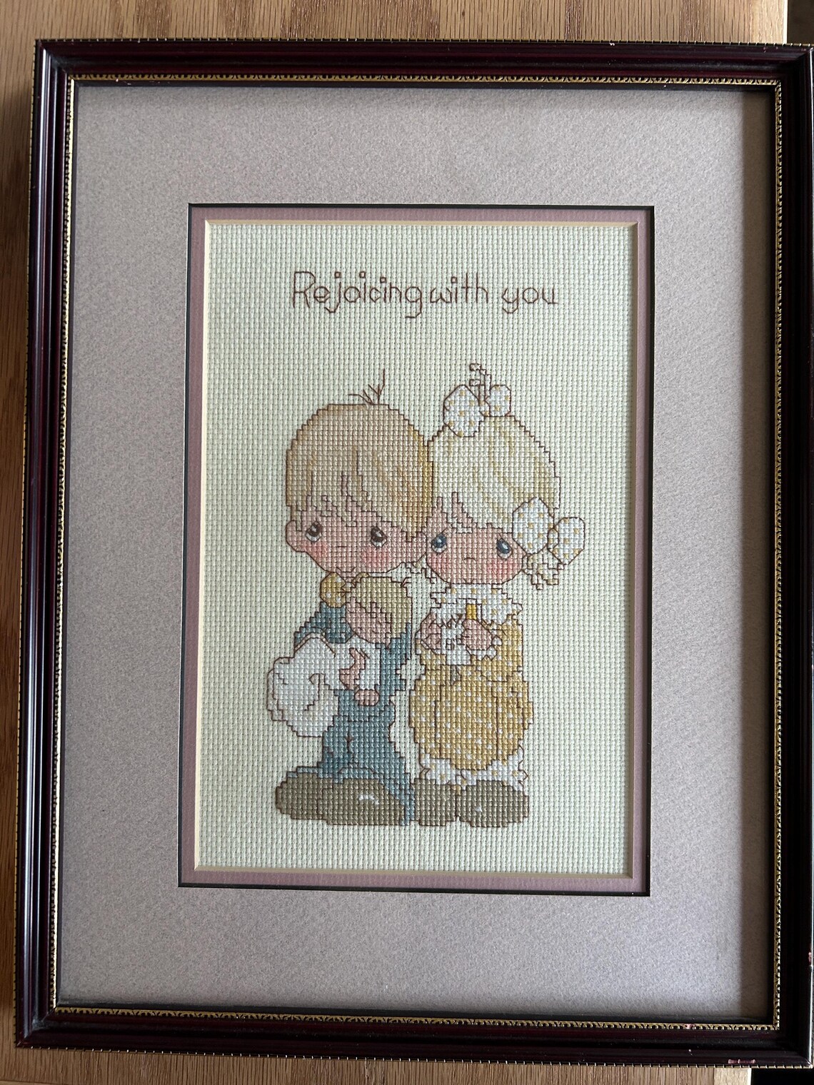Precious Moments Cross Stitch Picture - Etsy