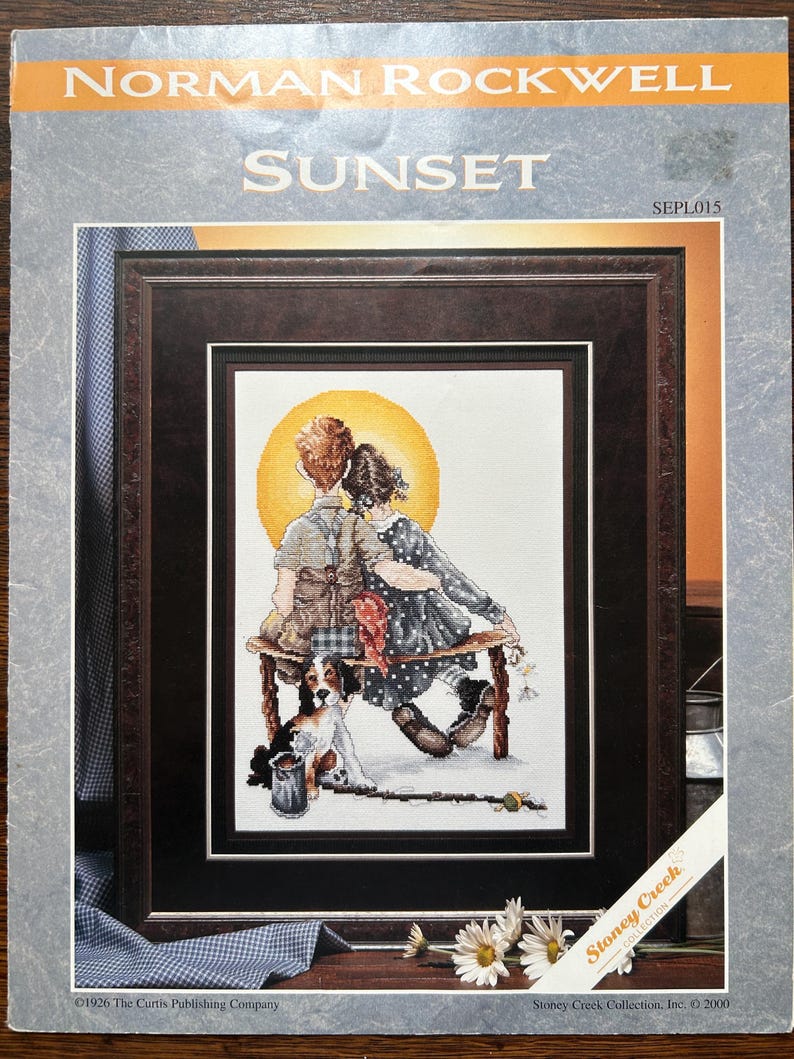 Stoney Creek Collection - Norman Rockwell Sunset Cross Stitch Chart - Etsy