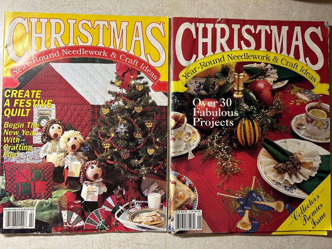 Christmas Year Round Needlework & Craft Ideas Magazines - Etsy