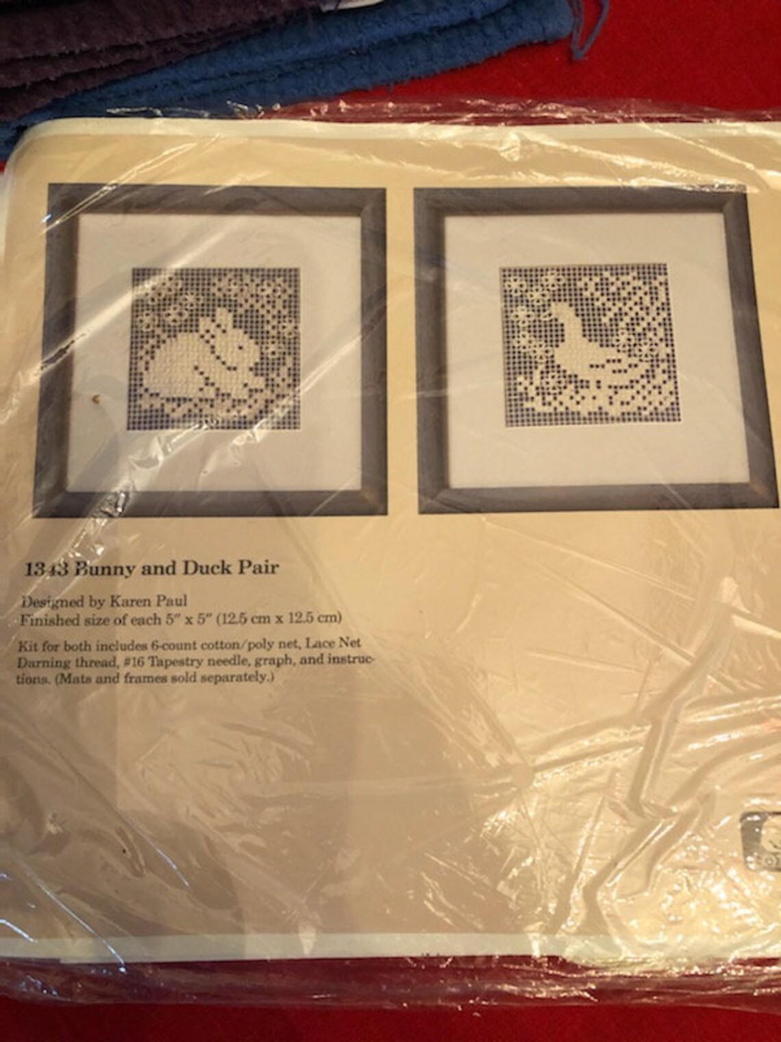 Creative Circle Lace Net Darning Kits Including Bunny & Duck, Lacy ...