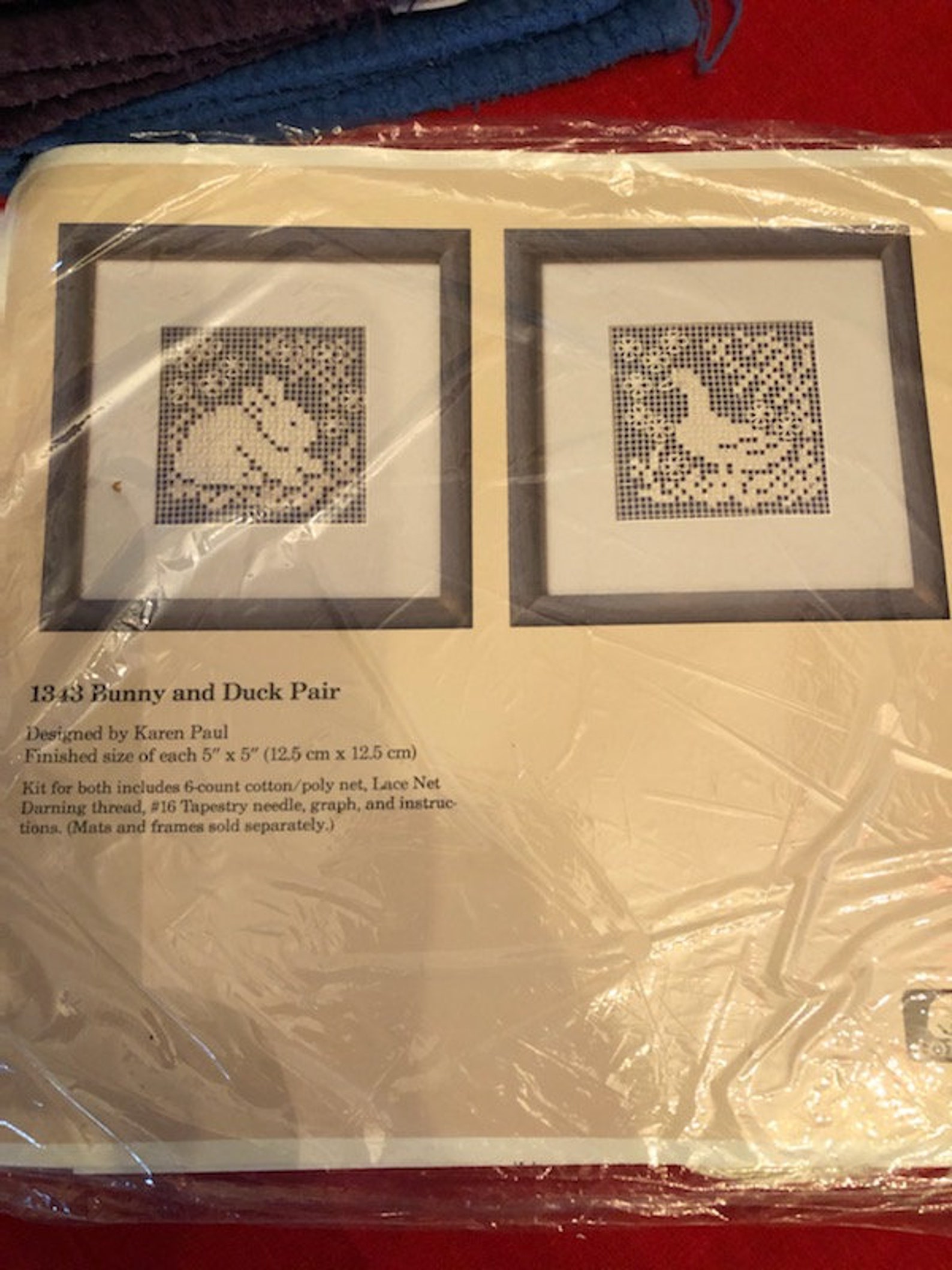 Creative Circle Lace Net Darning Kits Including Bunny & Duck - Etsy