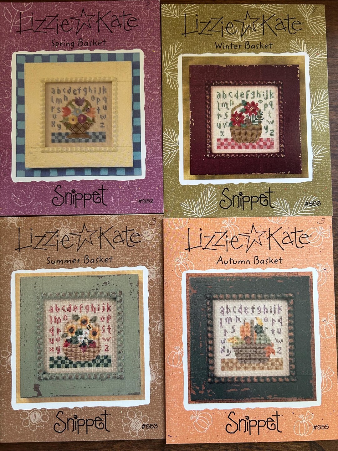 Lizzie Kate Snippets Including Abcs, Baskets and Samplers - Etsy