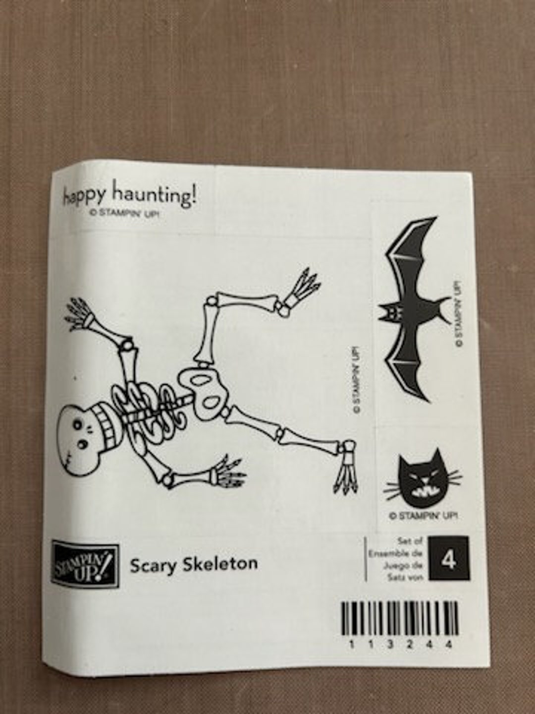 Stampin' up Happy Haunting Scary Skeleton Stamp Set - Etsy