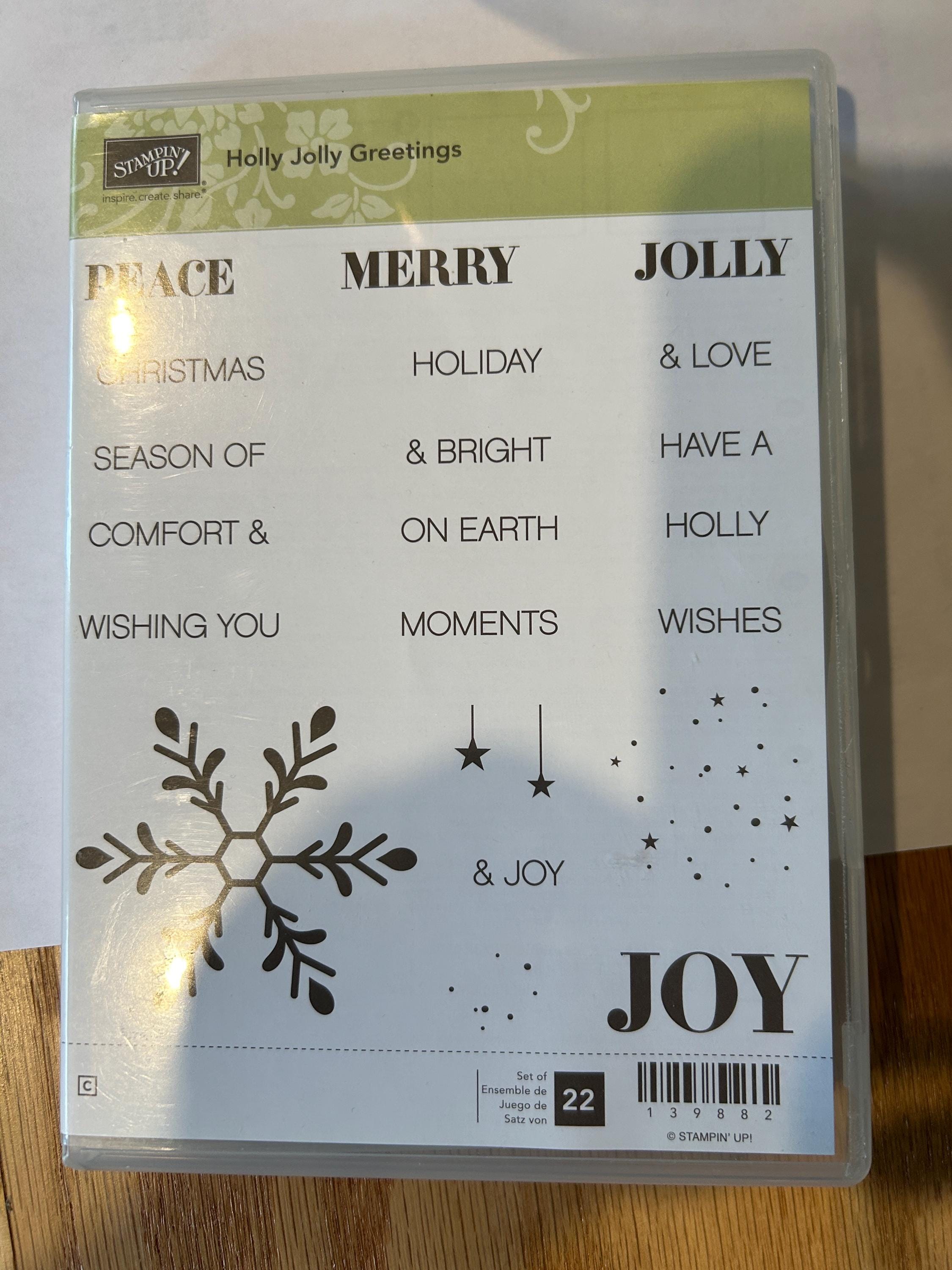 Stampin’ up Christmas Stamp Sets Including Seasonal Bells, Holly Jolly ...