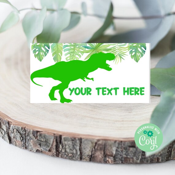 editable food label, dinosaur fold over food labels, boy dinosaur ...