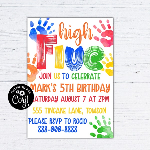 High Five Birthday - Etsy