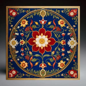 Ceramic Tile Colorful Renaissance Period Tile Inspired by Jan Van Eyck ...