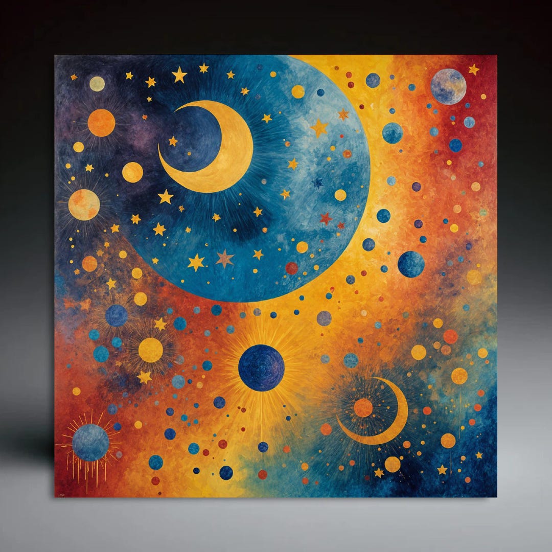 Abstract Art Ceramic Tile Colorful Tile Handcrafted Ceramic Art Sun Art ...