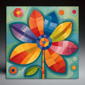 Colorful Floral Abstract L Great Gift Idea | Ceramic Tile Coasters ...