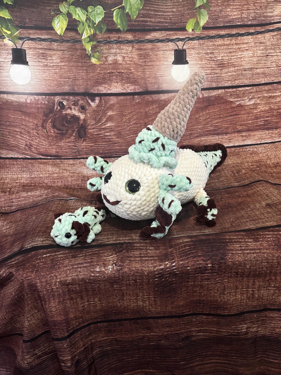 Axolotl Mom and Baby Crochet Plush - Etsy