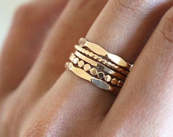 Gold Stacking Rings | Etsy