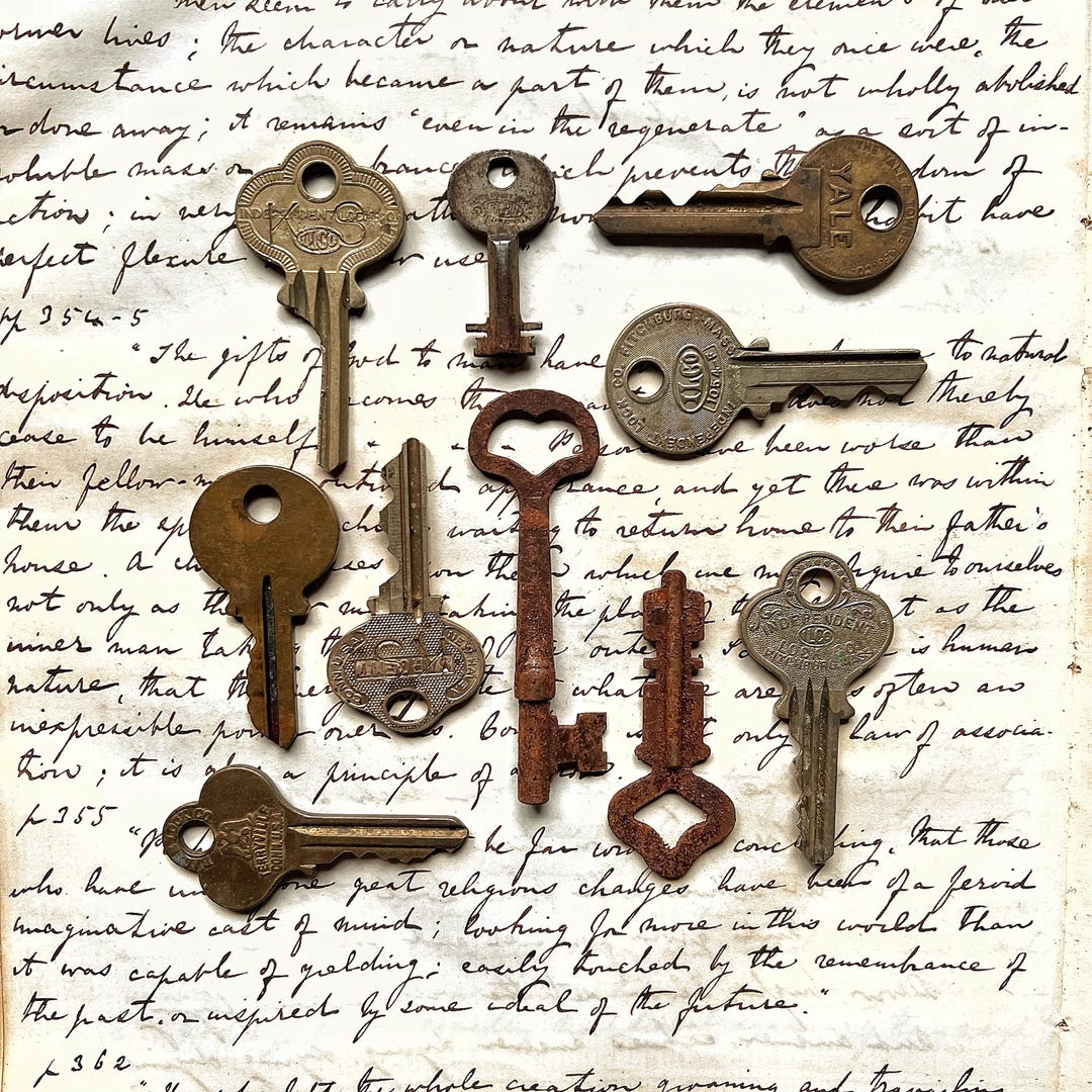 Old Keys, Lot of 10 Vintage Flat Metal Keys, Jewelry Supplies - Etsy