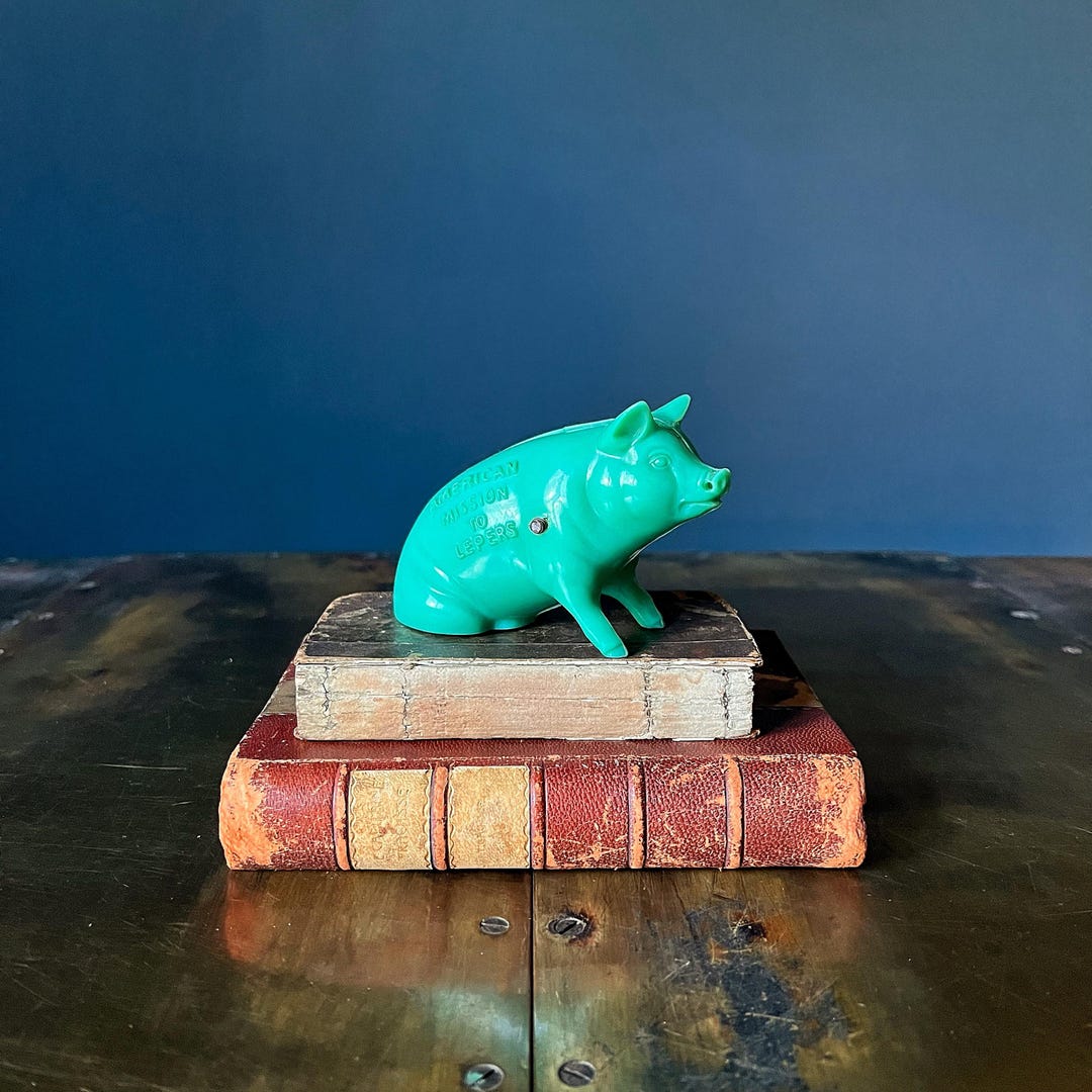 Vintage Advertising Pig Bank, American Mission to Lepers Bank, Pete the ...