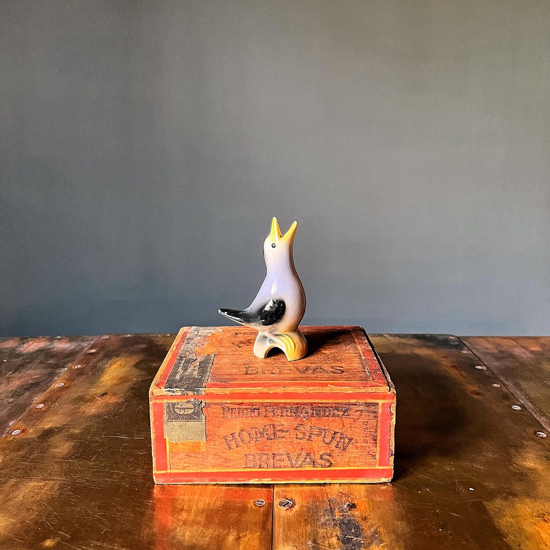 Vintage Blue Bird Pie Vent, 1940’s Glazed Pottery Bird Pie Funnel - Etsy