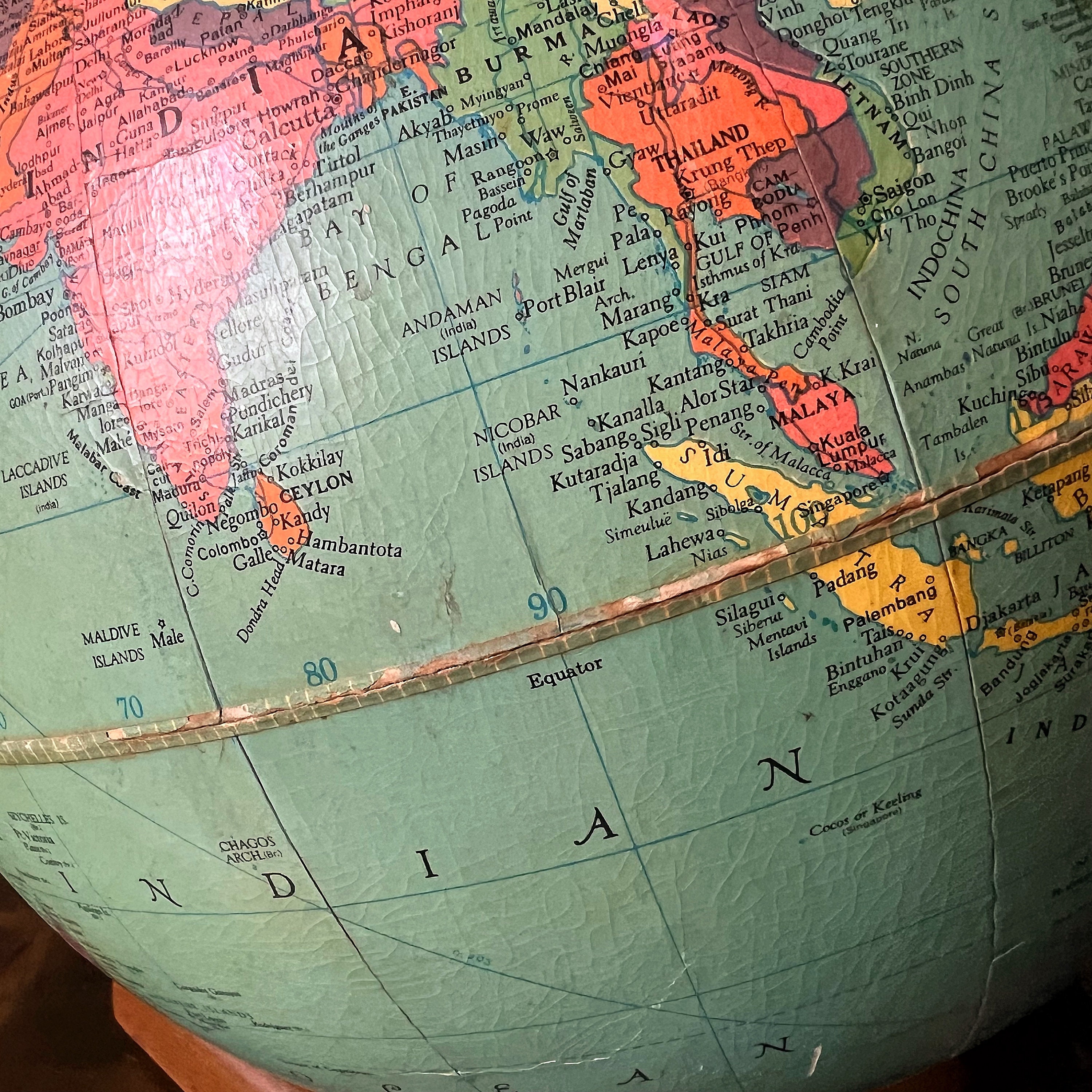 Vintage Replogle 12 Inch Reference Globe, Mid Century World Globe - Etsy