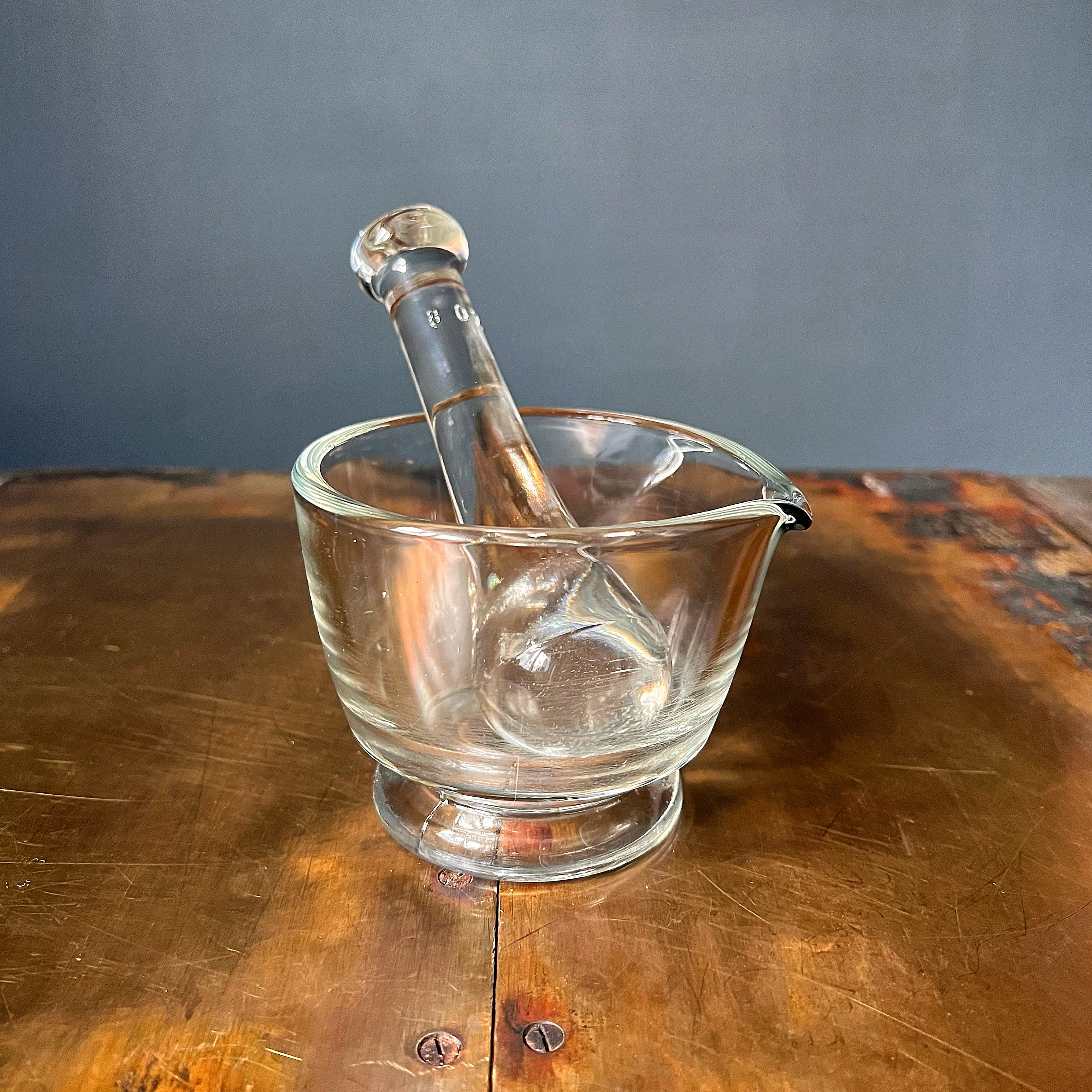 Glass Mortar And Pestle