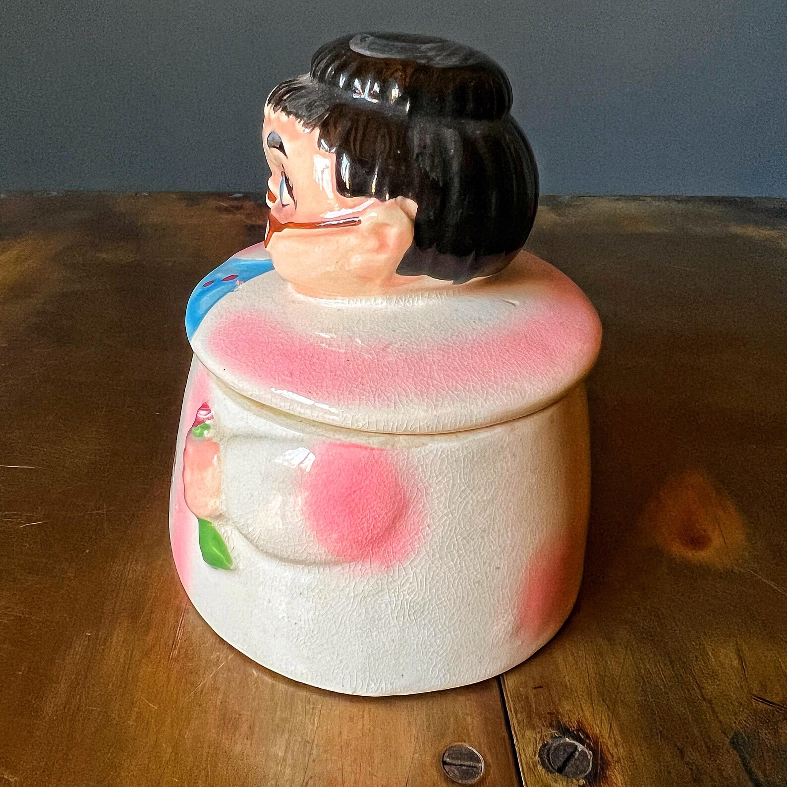 Vintage Her Chopper Hopper Denture Storage, Mid Century Kitch Figurine ...