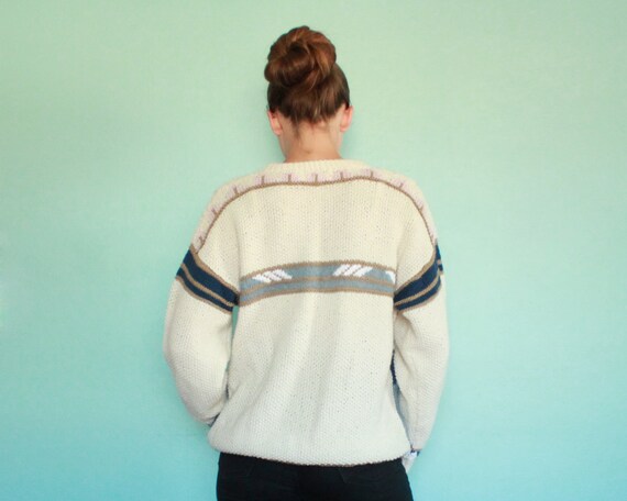 Abstract Print Mohair Sweater - Gem