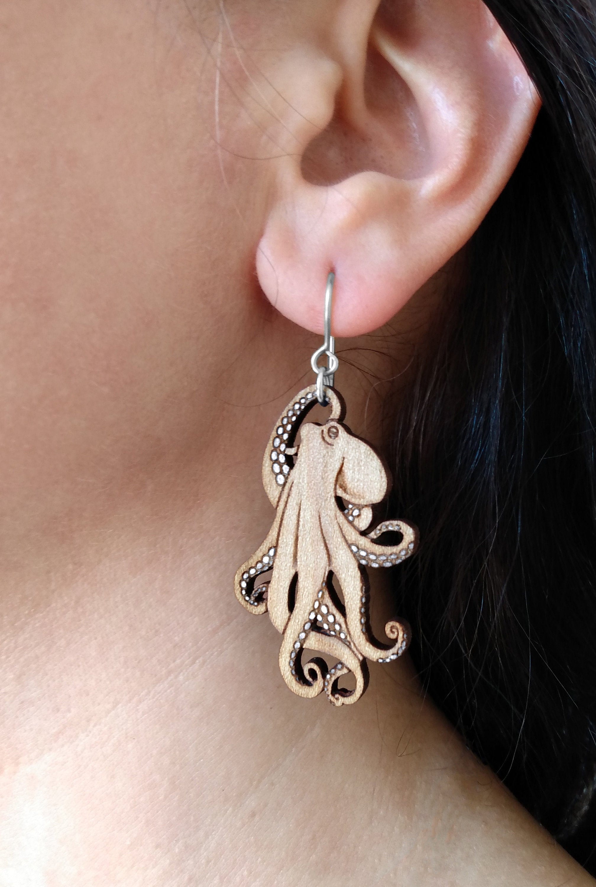 Octopus Earrings - Etsy