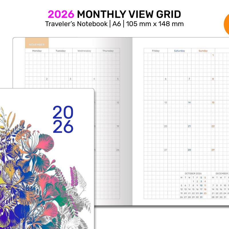 2026 A6 Diary Inserts - Etsy