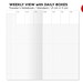 Weekly GRID With DAILY Boxes Grid Standard TN Printable Insert - Etsy