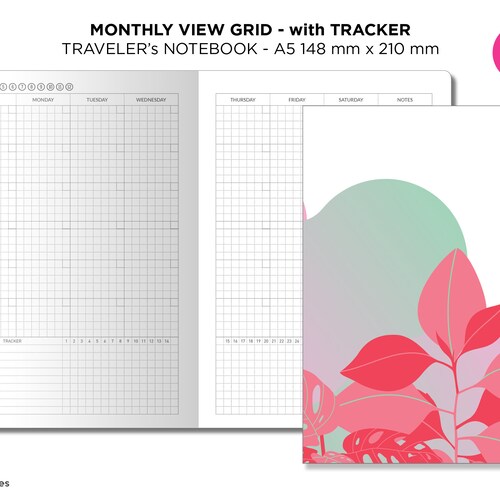 B6 DAILY View Schedule Traveler's Notebook Printable - Etsy