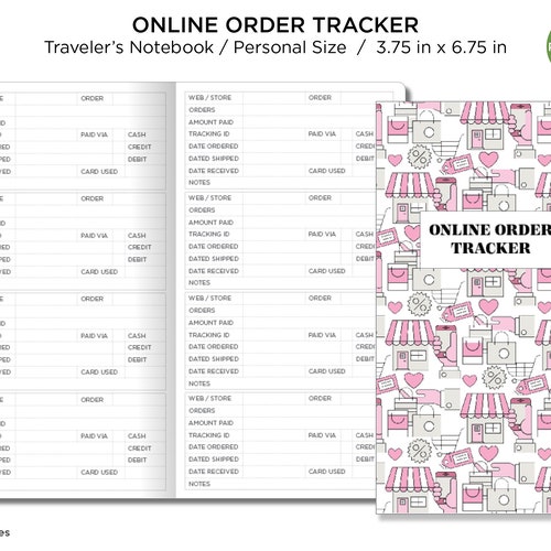 A6 Size Monthly Tracker Grid Printable Traveler's - Etsy
