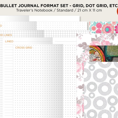 MONTHLY Tracker GRID Standard Size Traveler's Notebook - Etsy