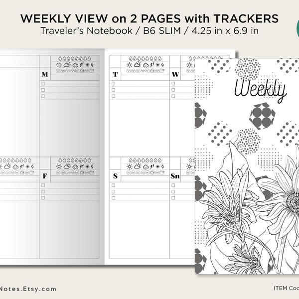 Weekly Mood Tracker - Etsy