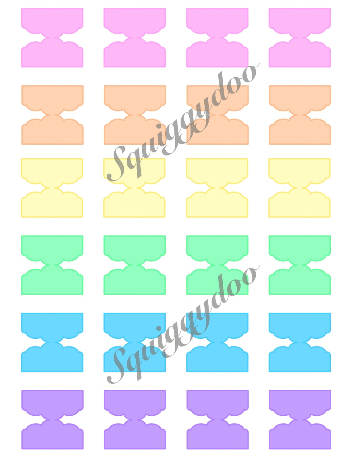Pastel Divider Tabs for Recipe Binder - Etsy