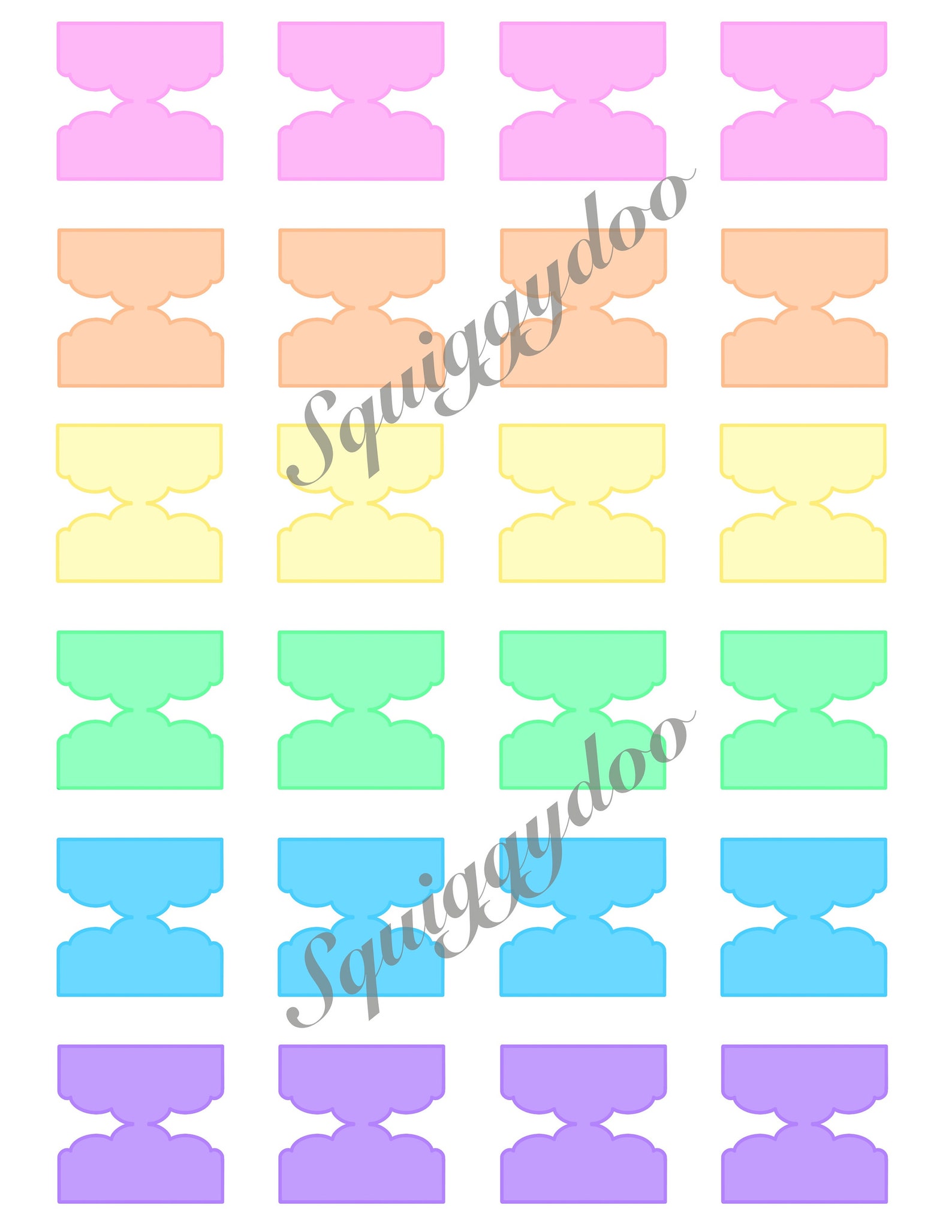 Pastel Divider Tabs for Recipe Binder - Etsy