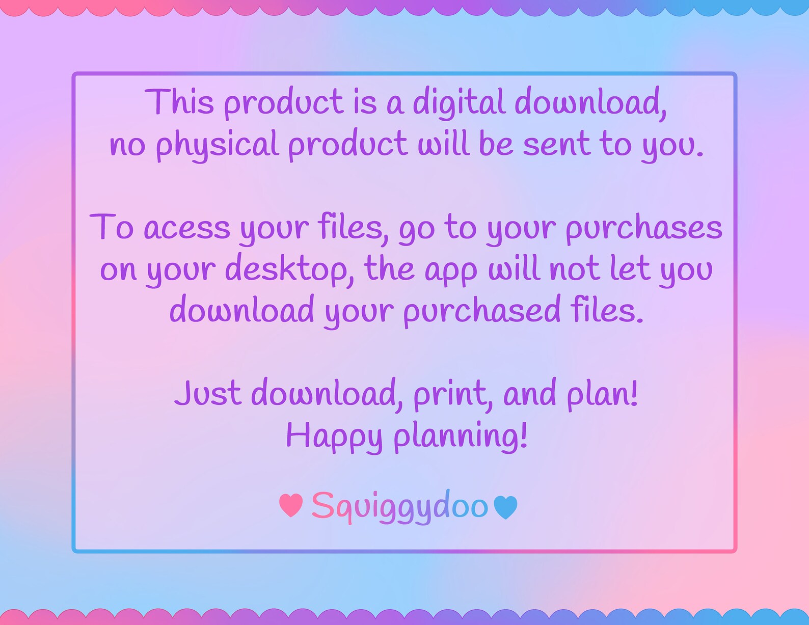 Weekly Planner Printable Weekly Organizer Pastel Rainbow - Etsy