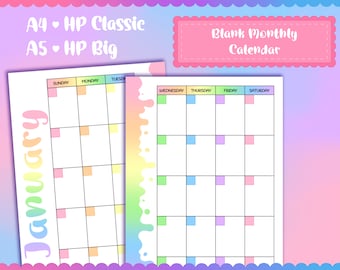 Weekly Planner Printable | Weekly Organizer | Pastel Rainbow Drips ...