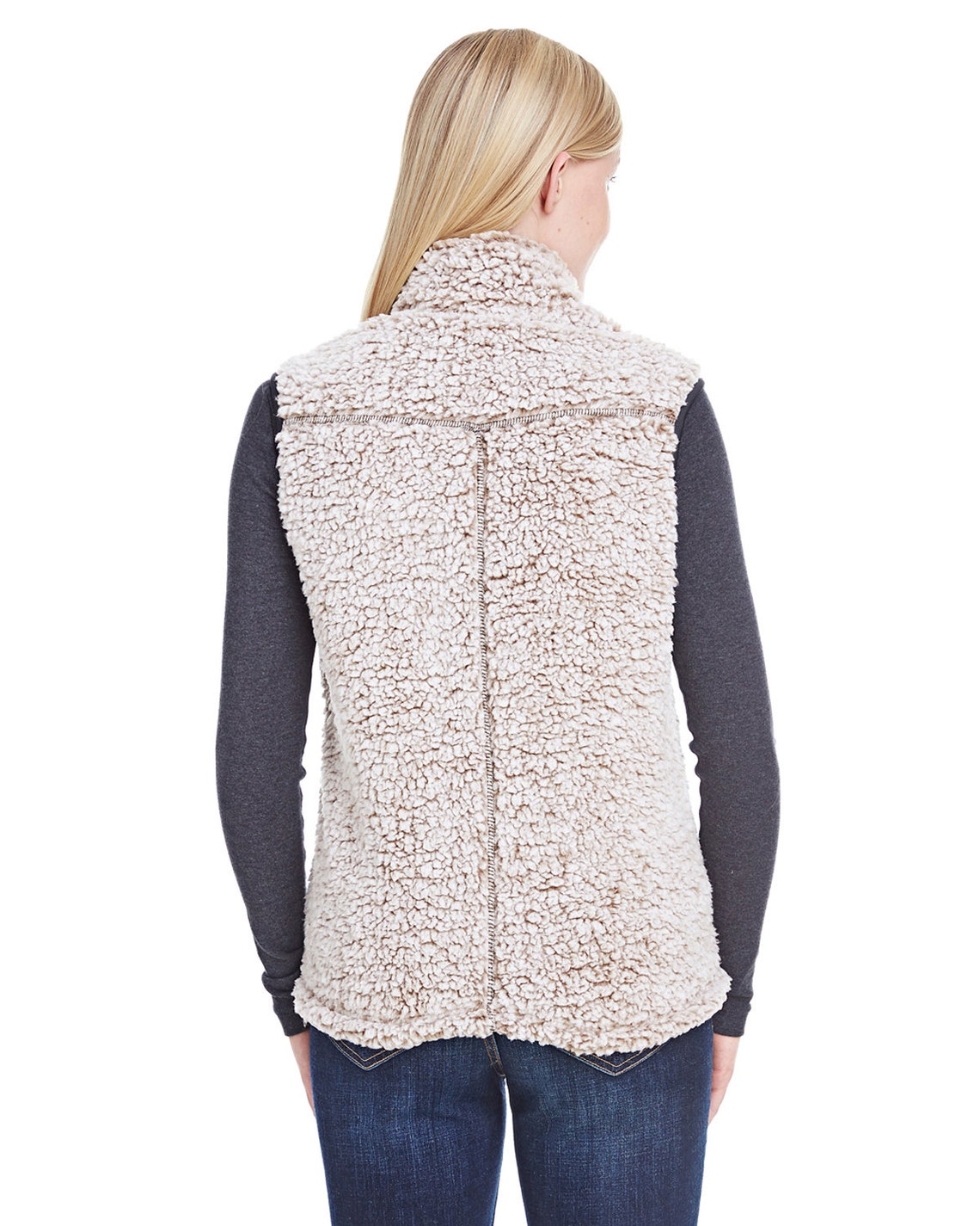 Ladies Sherpa Vest With Personalized Embroider / Monogram / | Etsy