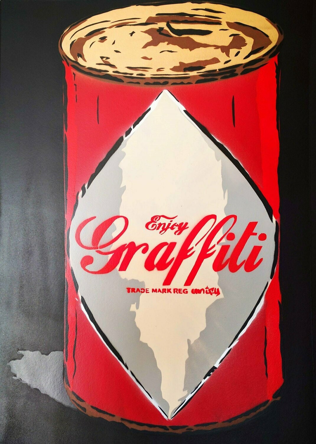 Enjoy Graffiti Coca Cola Can Original Artwork by Unify - Etsy