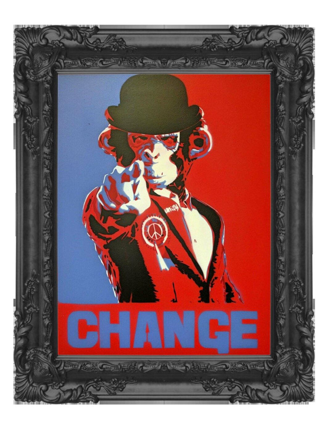 Change Political Monkey Poster - Etsy